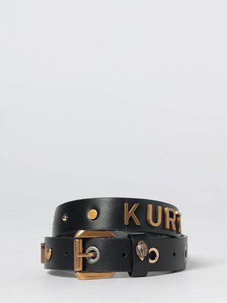 Kurt Geiger Ceinture en cuir lisse avec clous d&eacute;coratifs