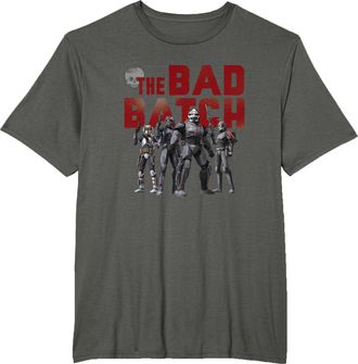 Star Wars The Bad Batch Wrecker Hunter Tech Crosshair T-Shirt