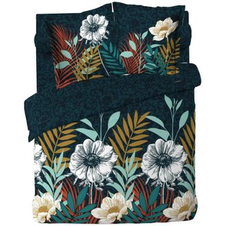 Eden Paris Douceur Dint&eacute;rieur - Housse de couette coton 6 pieces 240 x 260 cm Fleur dadison