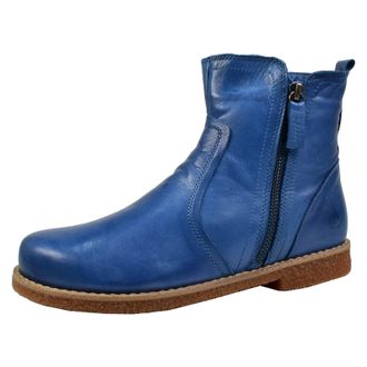Andrea Conti Damen Stiefelette Boot schicke Nahtf&uuml;hrung flach 0344814, Gr&ouml;&szlig;e:41 EU, Farbe:Blau