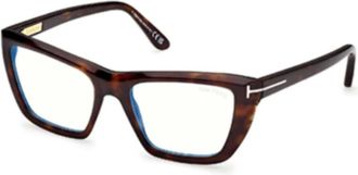 Tom Ford Femme, Accessoires, Brun, Taille: 54 MM Cat Eye Optical Frame