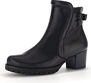 Gabor Femme Bottines, Dame Bottes de Motard,Semelle intérieure Amovible,Bottes de Motard,Haut,Bottes,Noir (Schwarz) / 57,40.5 EU / 7 UK
