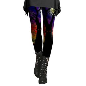 Generic Cellulite Legging avec poches Pantalon amincissant avec motif floral et coupe ajust&eacute;e pour femme Noir/rouge, Noir, 5XL