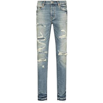 Purple Indigo Distressed Skinny Jeans - - Jeans - Herren - Blau - W32