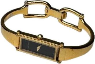 Gucci Montre Horsebit Pre-owned - Femme - Pre-owned - Jaune - Taille: ONE Size