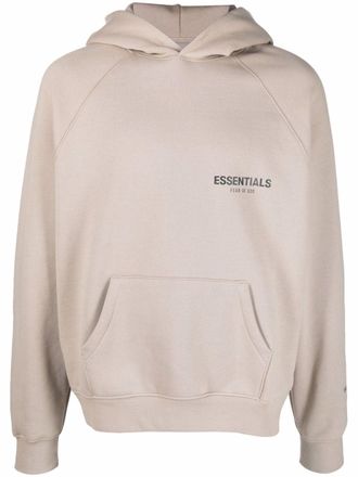 Fear of God hoodie &agrave; logo imprim&eacute; - Tons neutres