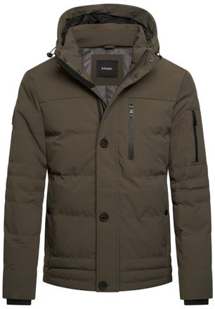 Behype. Herren Winterjacke mit abnehmbarer Kapuze Kurze Steppjacke warme Outdoorjacke Jacket Puffer-Jacke (DE/NL/SE/PL, Alphanumerisch, L, Regular, Regular, K