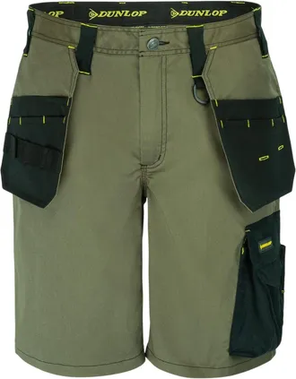 Dunlop On Site Arbeitshose Shorts f&uuml;r Herren (Khaki)