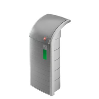 Hailo ProfiLine WSB Design XXXL Wertstoffsammler - schlagbest&auml;ndiger 120 Liter Wertstoffbeh&auml;lter f&uuml;r Gewerbe und Industrie - mit Stabiler M&uuml;llsackhalterung 