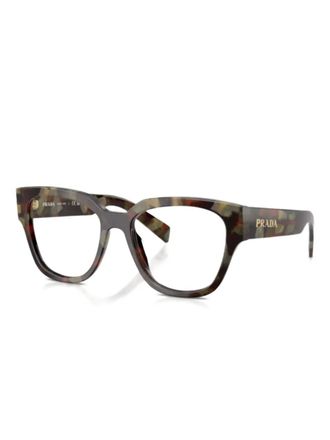 Prada PR C06V patterned glasses - Braun
