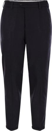 PT01 Pt01, Homme, Pantalons, Bleu, Taille: W33 Pantalon Tailleur avec Ceinture &Eacute;lastique