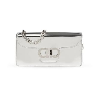 Ferragamo Femme, Sacs, Gris, Taille: ONE Size Clutches