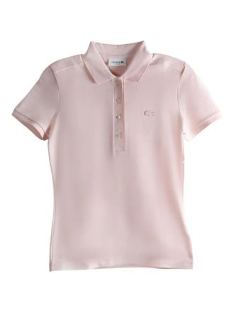 Lacoste embroidered-logo polo shirt - Rose