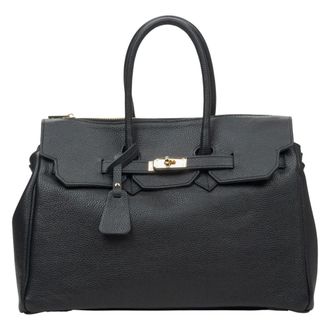Estro & Luminara Femme, Sacs, Noir, Taille: ONE Size Satchel Bag
