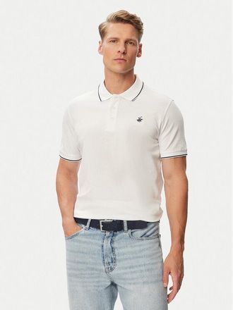 Beverly Hills Polo Club Poloshirt P-SS26M-P42561 Wei&szlig; Regular Fit
