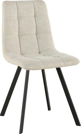 CARRYHOME Stuhl, Beige, Metall, Textil, eckig, Flachrohr, 45x88x55 cm, Stoffauswahl, Stühle