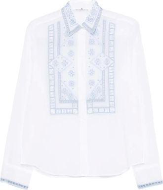 Ermanno Scervino embroidered shirt - Wei&szlig;