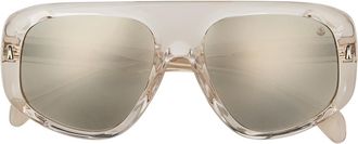 Moncler De Soleil Aviateur Auron, Unisexe, Gris, Taille: 57