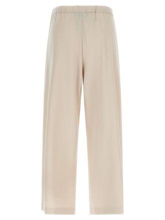 Max Mara Womens Beige Virgin Wool Athletic Pants