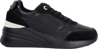 Dune London Elatie Hidden Sneaker f&uuml;r Damen, Leder (Schwarz)