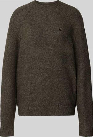 Carhartt Work in Progress Strickpullover mit Logo-Stitching Modell CURTIS