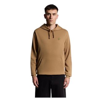 Lyle & Scott Homme, Sweatshirts et sweats &agrave; capuche, Brun, Taille: M maglieria e felpe Cotone