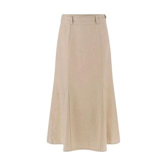 Guess Femme, Jupes, Beige, Taille: 36 FR Maxi Skirt
