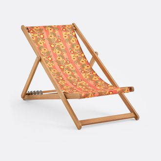 La Redoute Interieurs Chilienne En Acacia Massif Tissu Avec Motif Fleurs Valeria