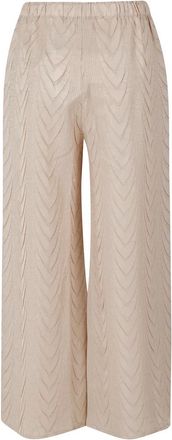 Meimeij Femme, Pantalons, Beige, Taille: 42 FR M6Py02098 Wide Pantalons