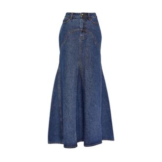 Zimmermann Fishtail Denim Maxi Rock - - Skirts - Damen - Blau - XS