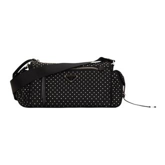 Prada Stoff-Umh&auml;ngetasche - - Bags - Damen - Schwarzk - ONE SIZE