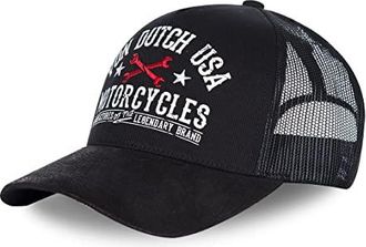 Von Dutch Casquette Homme & Femme Ajustable, Casquette Trucker, Sans Déformation, Coupe décontractée et Multi-Sport, Noir, Taille TU