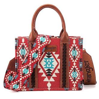 Wrangler Sac fourre-tout azt&egrave;que pour femme, sac &agrave; main et sac &agrave; main boh&egrave;me, Angel Diamond Sangle de guitare Bordeaux, Small