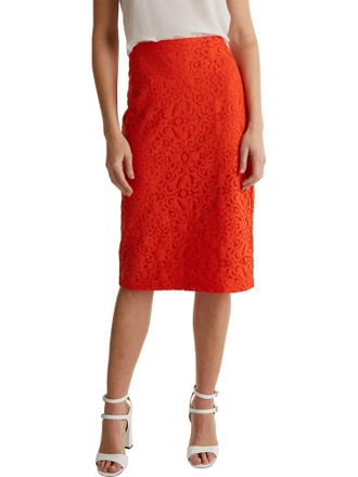 Esprit Collection Damen Rock 040eo1d307, 825/Red Orange, 38