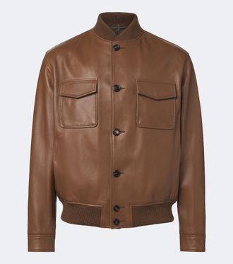 Slowear Veste bomber en cuir