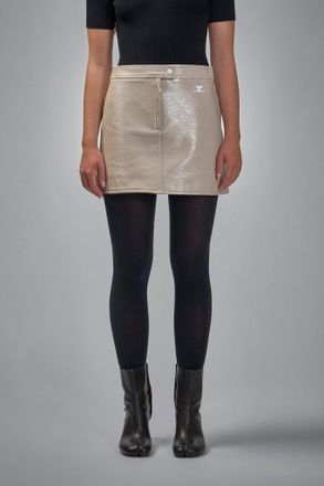 Courr&egrave;ges Reedition Vinyl Mini Skirt