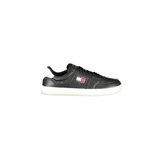 Tommy Hilfiger Schwarze Polyester Sneakers Casual - - Shoes - Herren - Schwarzk - 43 EU