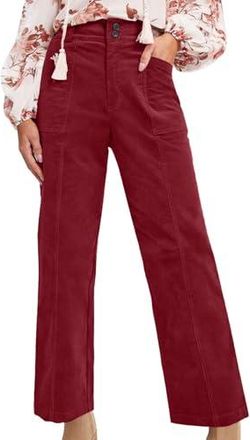 Generico Pantalon de sport pour femme taille haute pantalon d&eacute;contract&eacute; jambe large athl&eacute;tique pantalon avec poches &eacute;l&eacute;gant sport confortable pantalon de surv&ecirc;