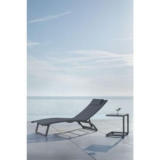 Sklum Sklum - Dulem Aluminium Liegestuhl Grau Graphit