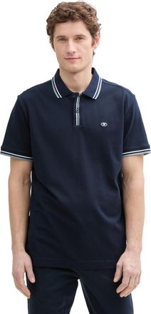 Tom Tailor Tom Tailor Denim Basic T-Shirt mit Stickerei, Dusty Sky Blue, M