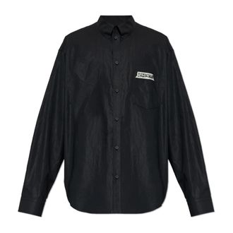 Balenciaga Masking Tape Shirt - - Shirts - Herren - Schwarzk - M