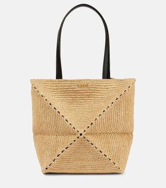 Loewe Cabas Paulas Ibiza Puzzle Fold Medium en raphia