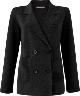 D.exterior Femme, Vestes, Noir, Taille: 38 FR Blazer crois&eacute;