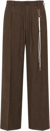 Song for the Mute Loose Pin Stitch Pant - - Trousers - Herren - Braun - M