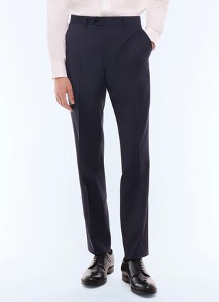 Fursac Pantalon de costume en laine &agrave; carreaux - Taille 36 - Homme
