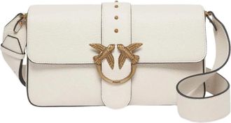 Pinko Pinko, Femme, Sacs, Blanc, Taille: ONE Size Sac en cuir classique et souple