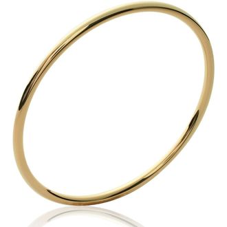 Brillaxis Bracelet jonc rond plaqué or 62mm