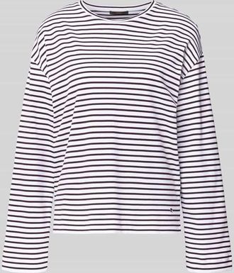 Windsor Longsleeve im Allover-Look mit Rundhalsausschnitt