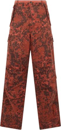Diesel Homme, Pantalons, Rouge, Taille: W33 Pantalon Cargo Ample