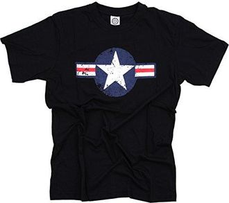 Fostex Tee-Shirt Etoile USAF Noir (XL)